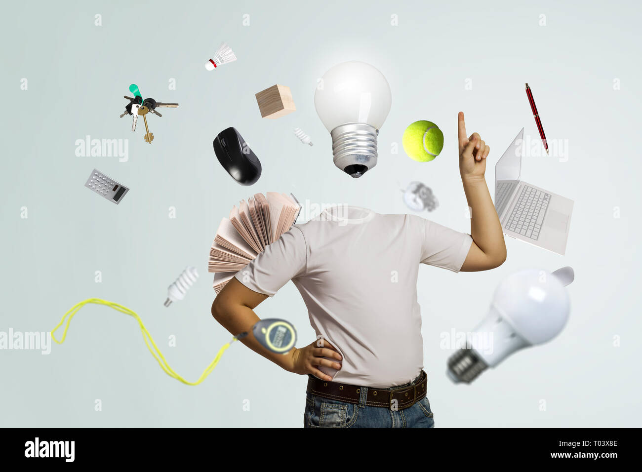 Head full of ideas hi-res stock photography and images - Alamy