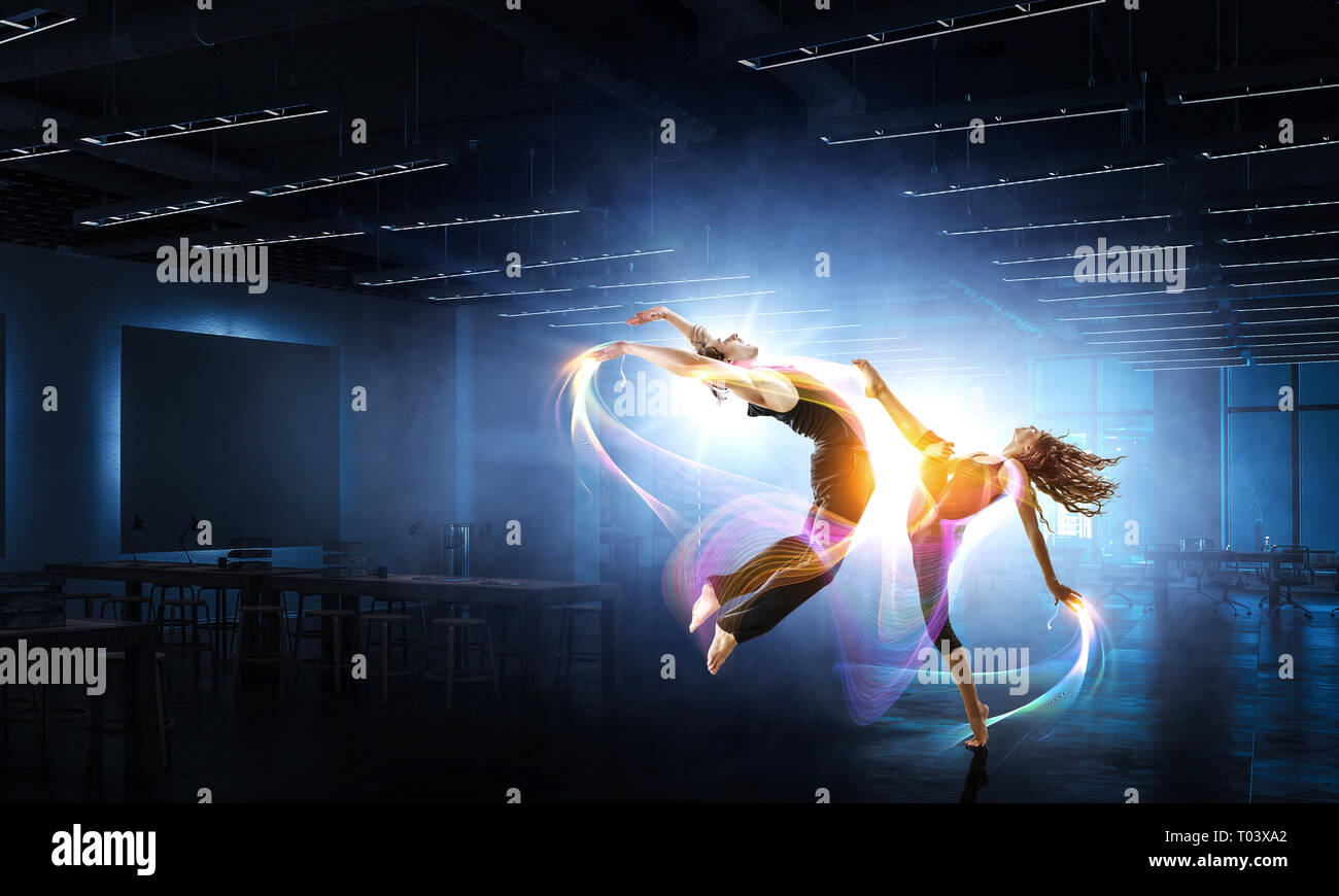 Moving to the beat. Mixed media Stock Photo - Alamy