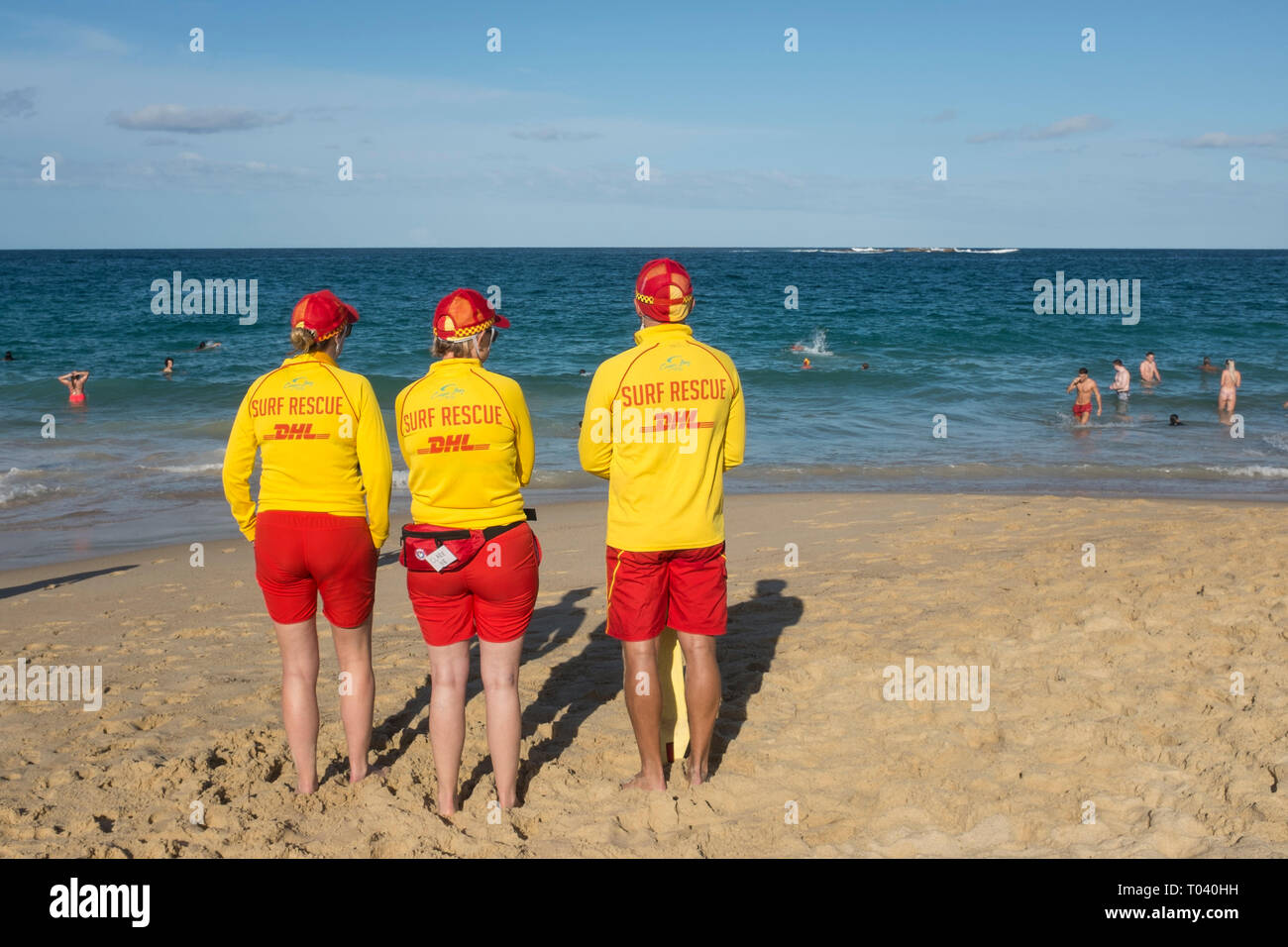 Lifeguards on Coogee beach, Sydney, NSW, Australia Stock Photo - Alamy