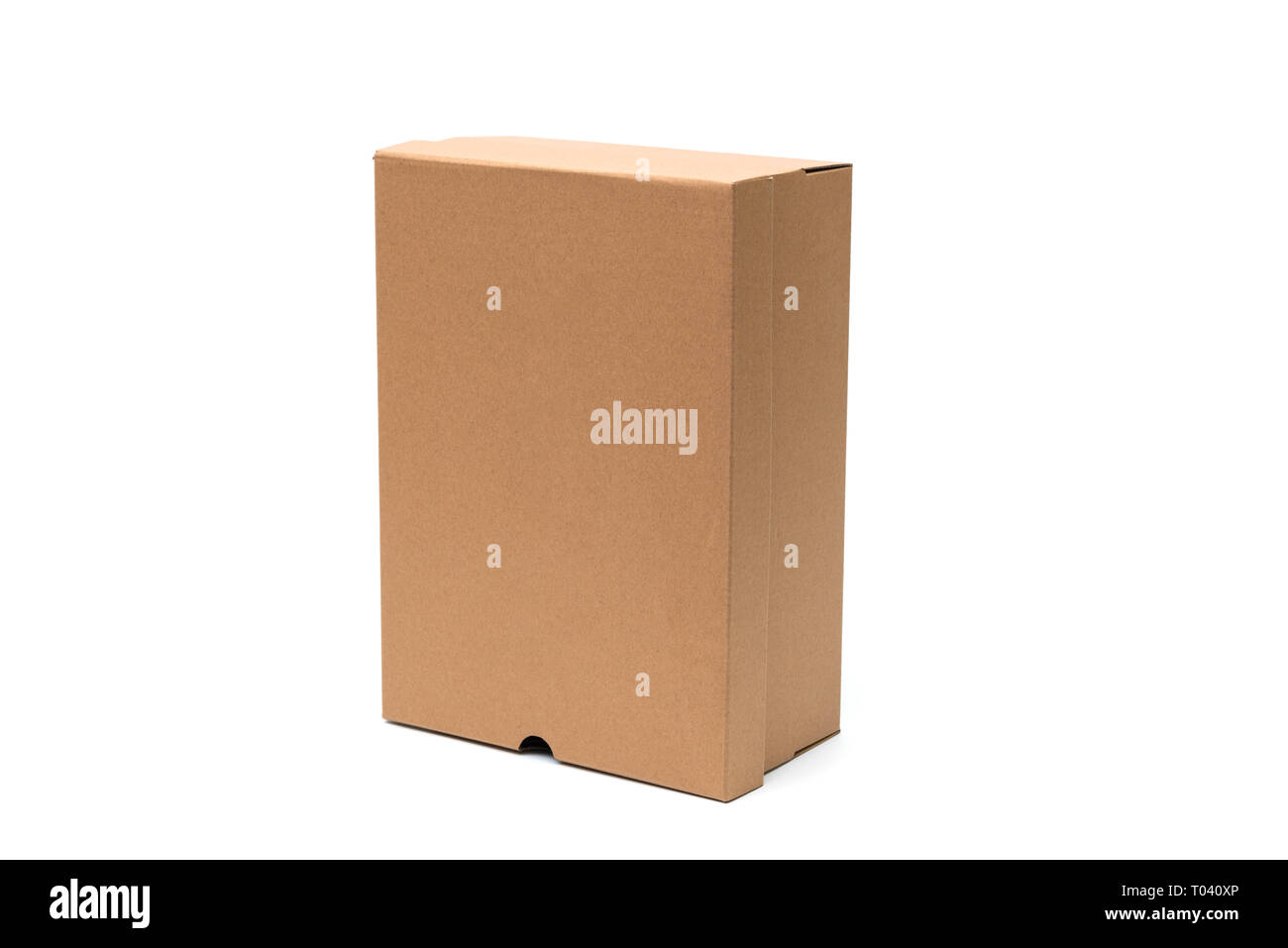 Brown cardboard shoes box with lid for shoe or sneaker product ...