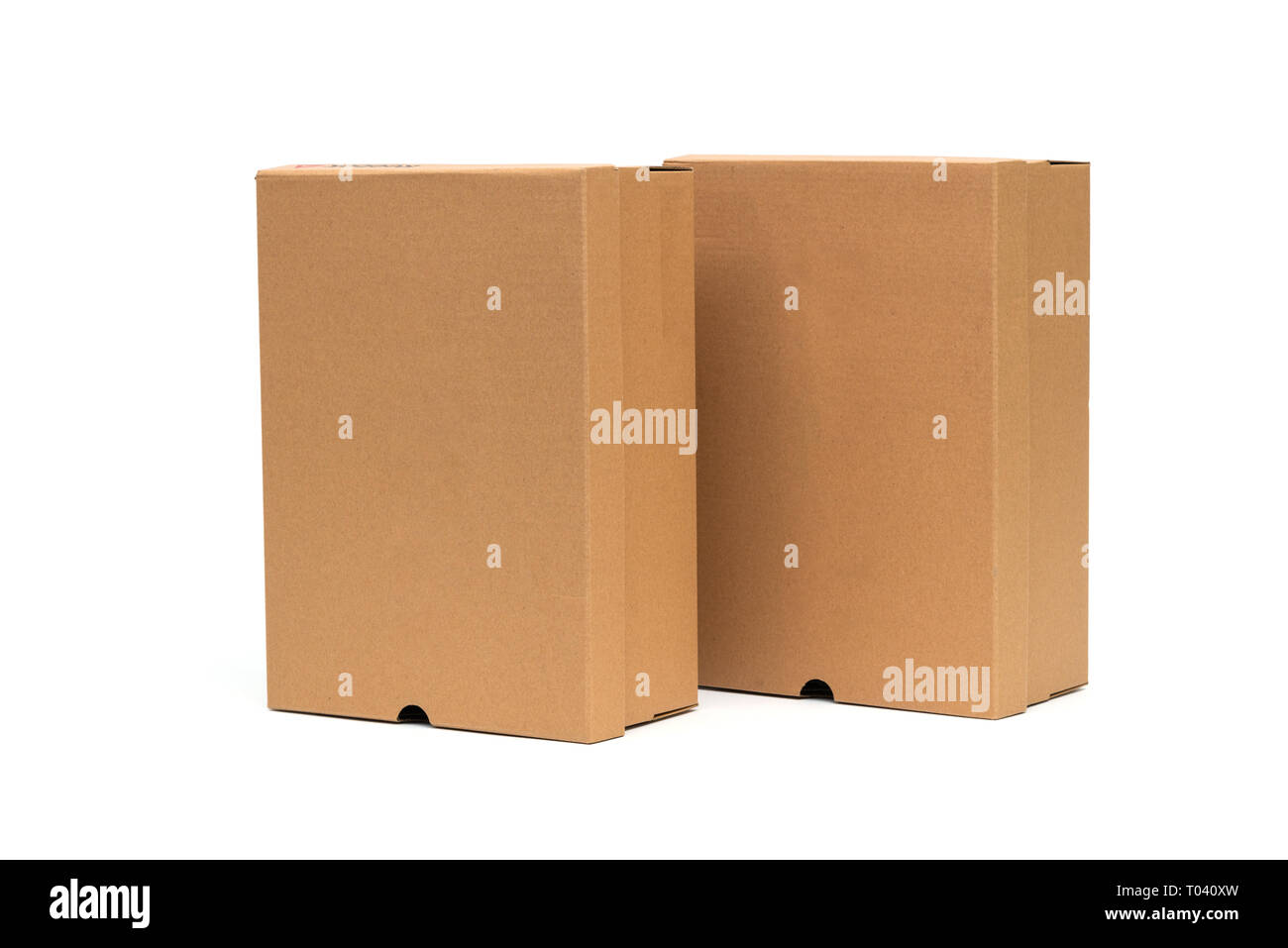 Brown cardboard shoes box with lid for shoe or sneaker product ...