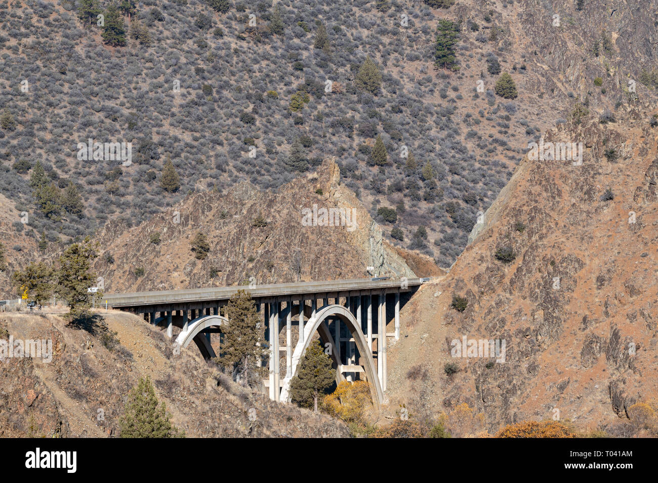 Highway 263 bridge over the Shasta River in California, USA Stock Photo ...