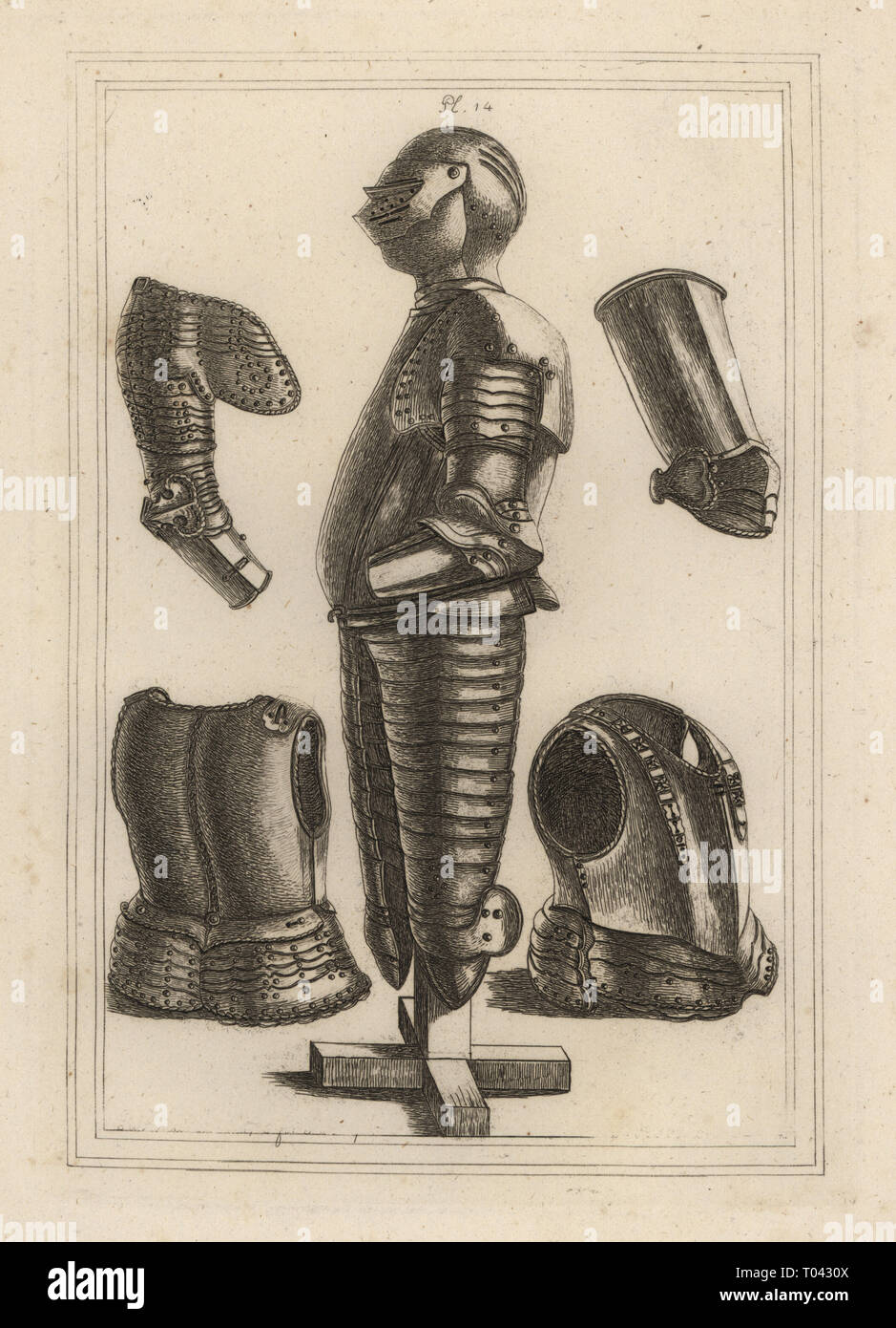 Ancient suit of bright armour for John de Courcy, Earl of Ulster 1, and ...