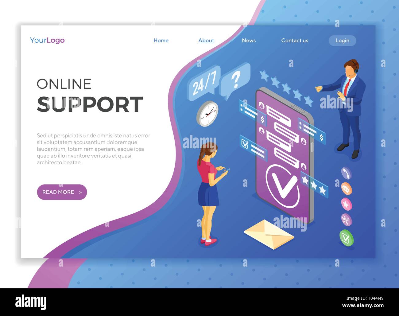 Tick isometric icon hi-res stock photography and images - Alamy