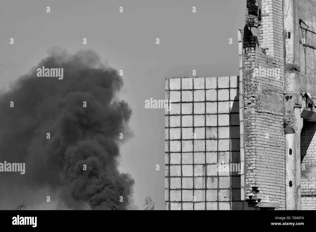 Problem of contamination Black and White Stock Photos & Images - Alamy