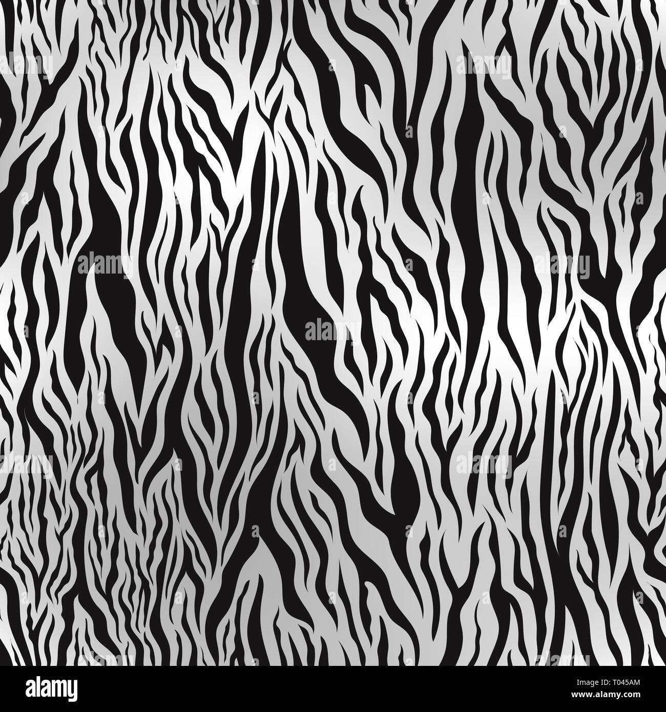 Bright white tiger skin, detailed seamless pattern Stock Vector Image ...