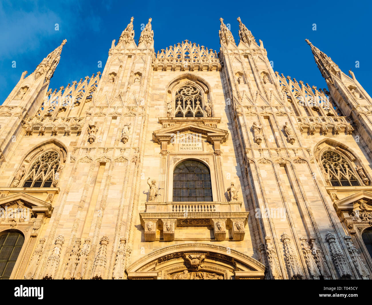 Travel to Italy - facade of Milan Cathedral (Duomo di Milano) in Milan ...