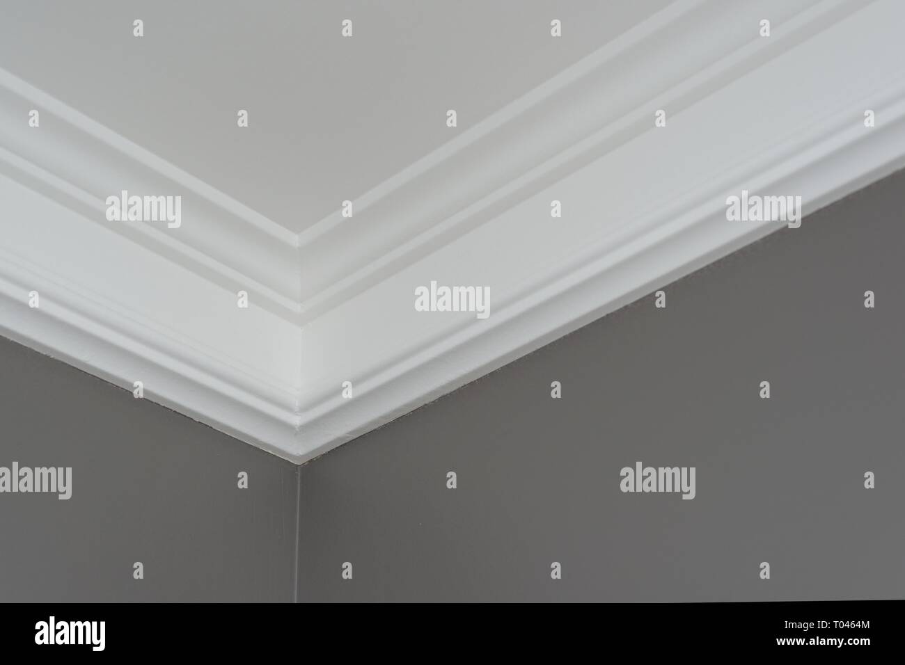 Details in the interior close-up. Ceiling moldings, part of intricate ...