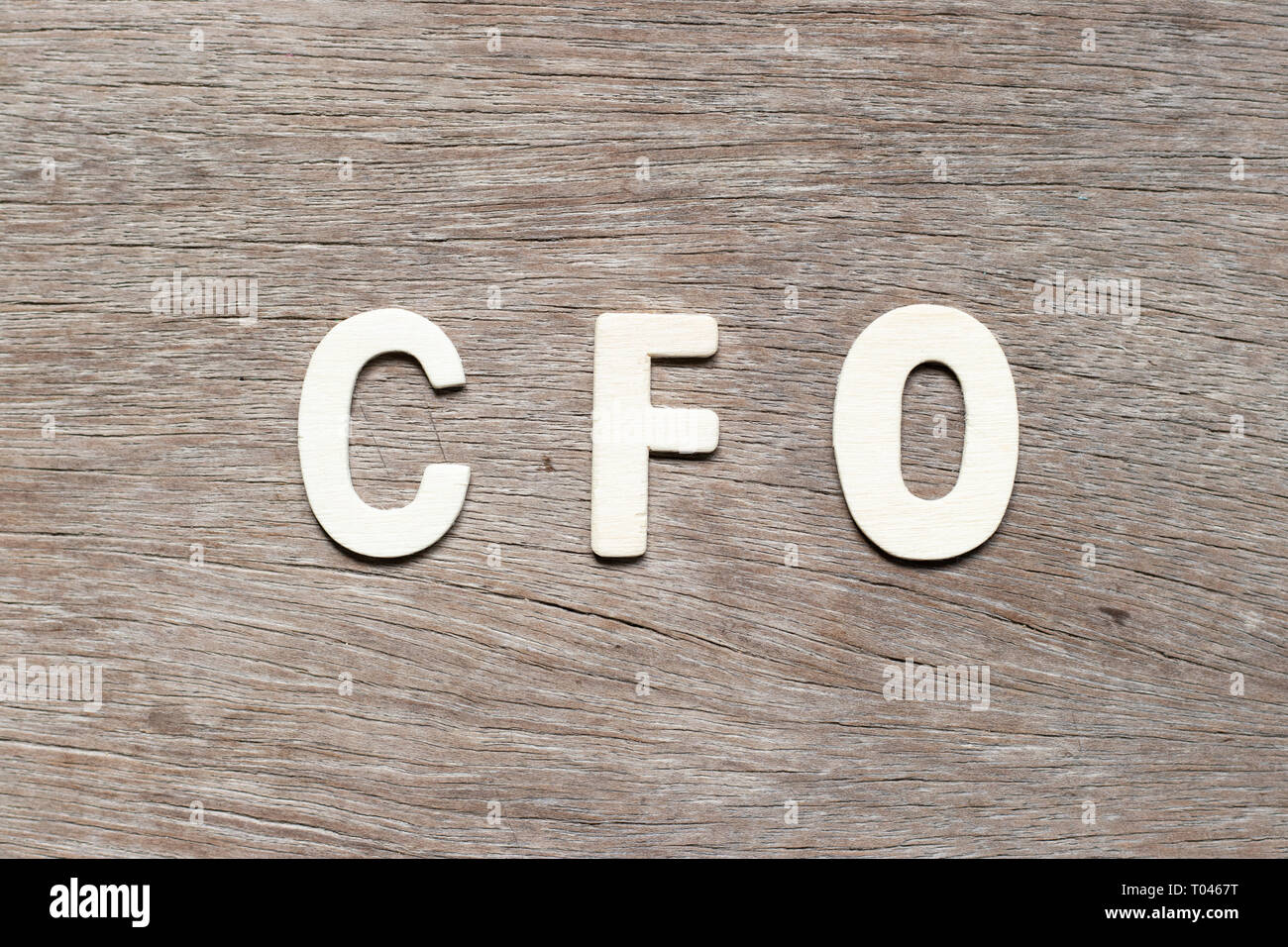 Alphabet letter in word CFO (Abbreviation of Chief Financial Officer ...