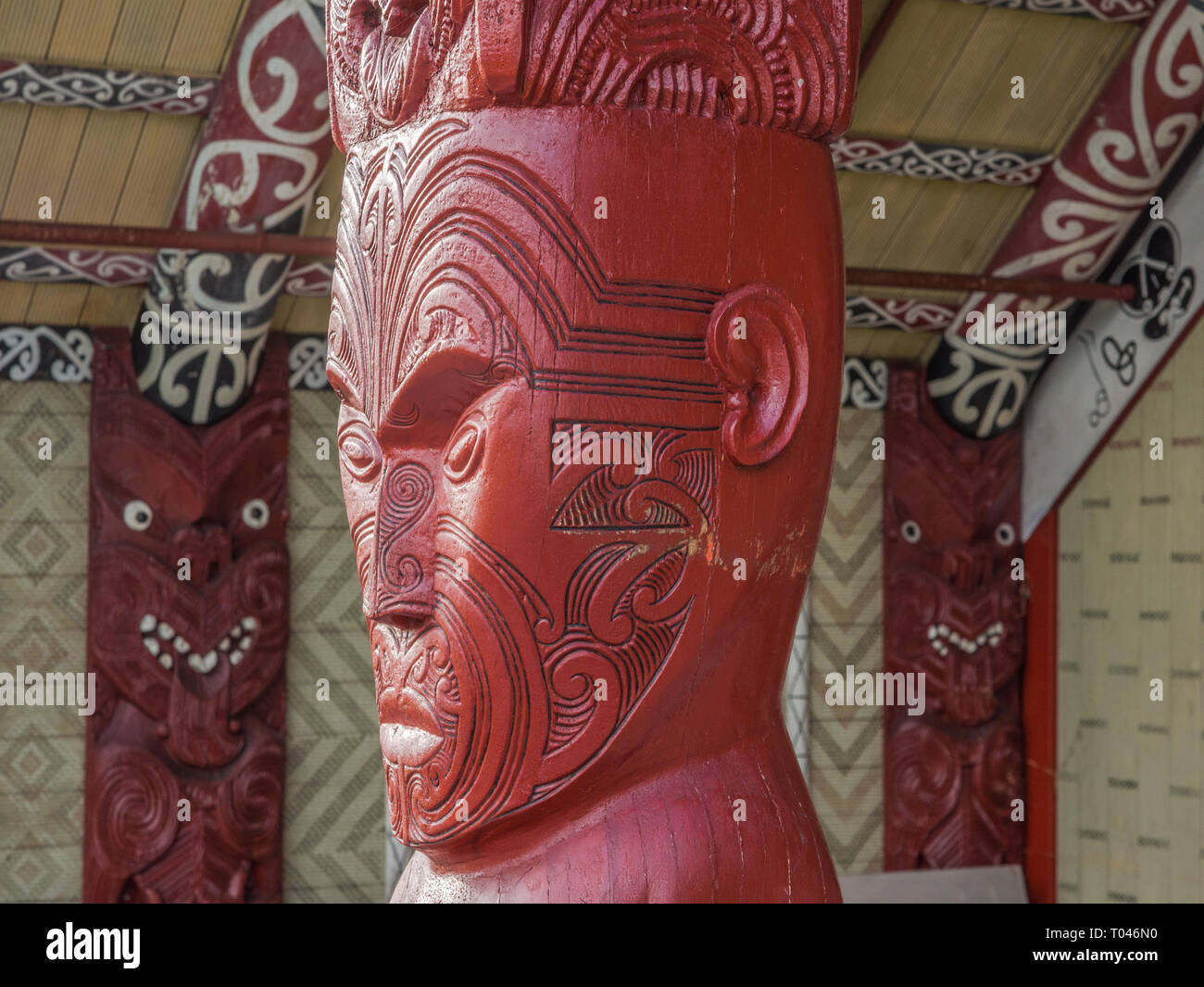 Maori whare meeting house hi-res stock photography and images - Alamy