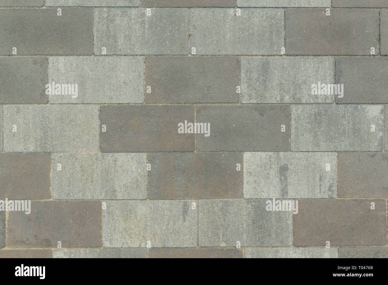 Gray paving slab laid out with geometric pattern, abstract texture ...