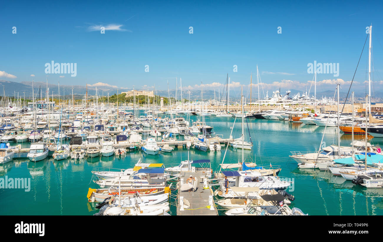 Antibes port vauban hi-res stock photography and images - Alamy