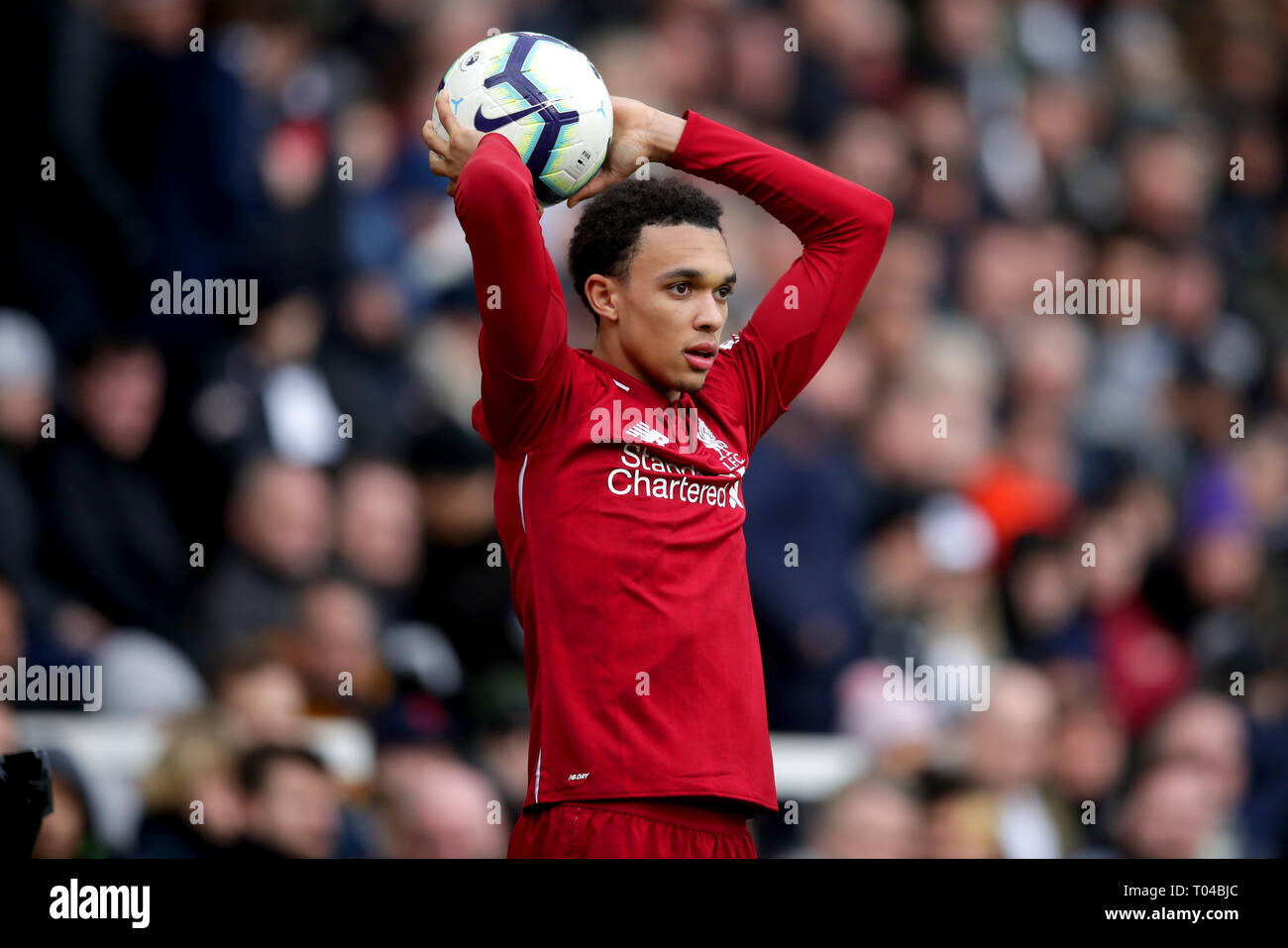 Liverpool's Trent Alexander-Arnold during the Premier League match at ...