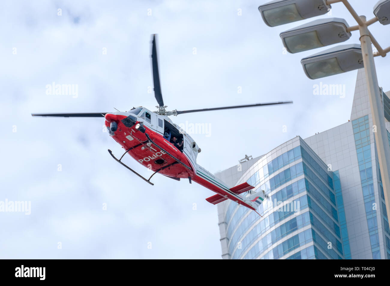 Abu dhabi police chopper hi-res stock photography and images - Alamy