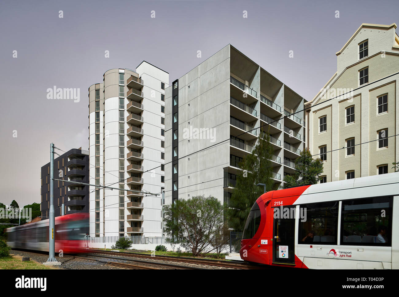 Development skyline from the light rail corridor. Summer Hill Flour ...