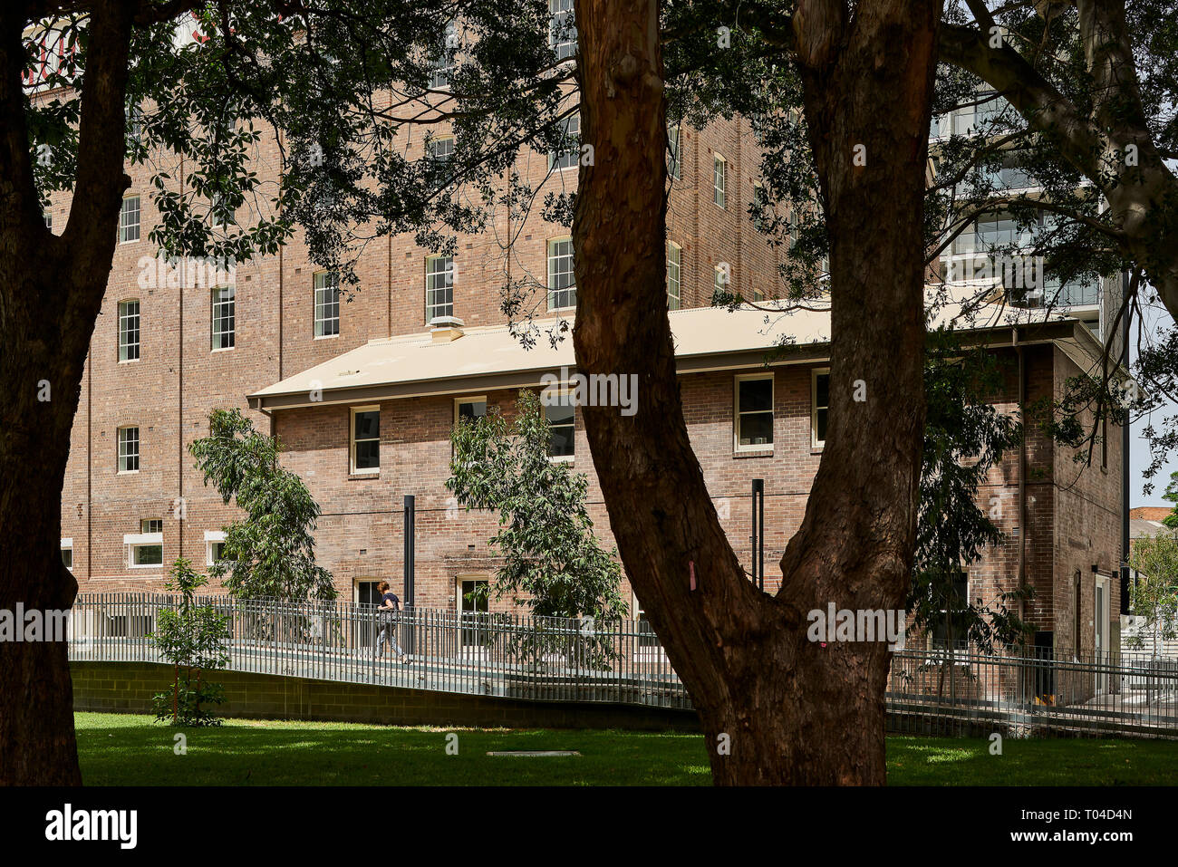 Mungo Scott building from the public park. Summer Hill Flour Mill ...