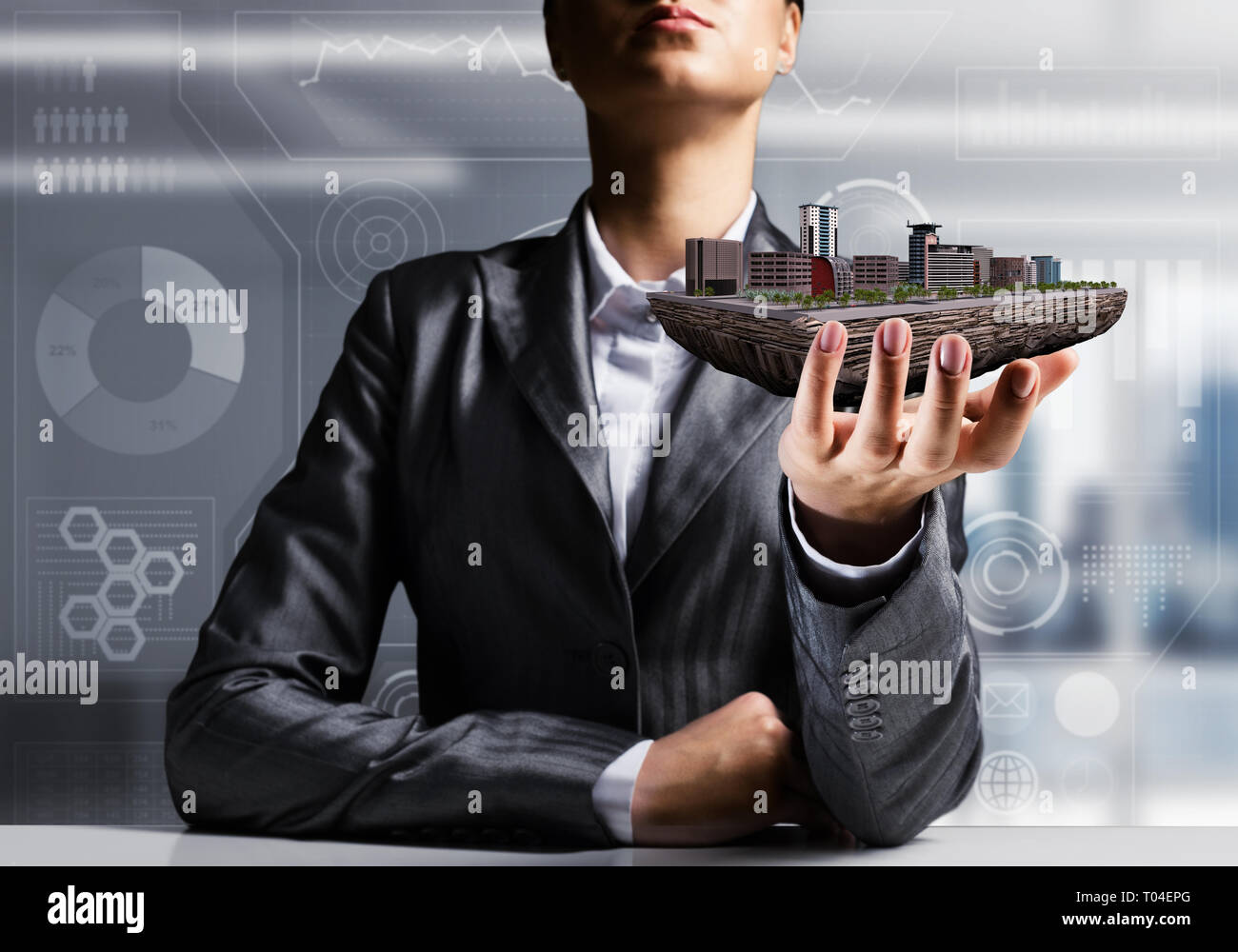 Concept of modern urban development Stock Photo - Alamy
