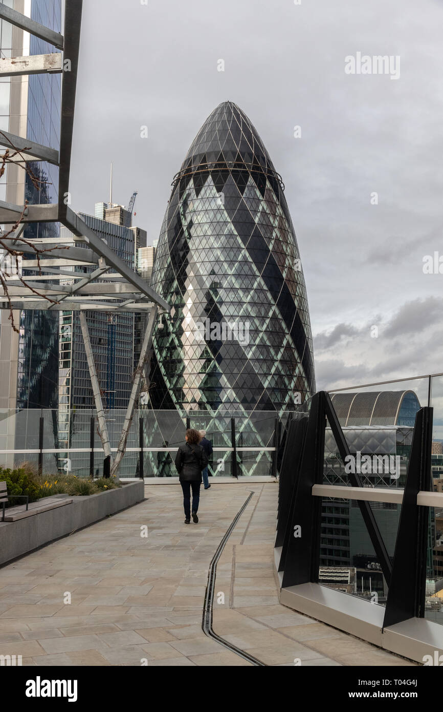 Roof of the gherkin hi-res stock photography and images - Alamy