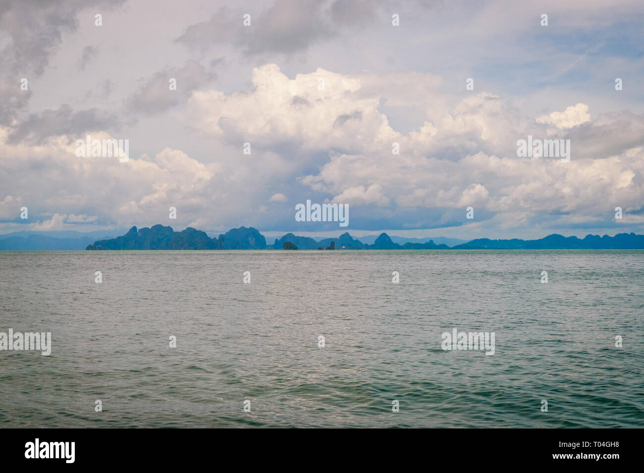 Scenic landscape of Krabi beach with islands, Thailand Stock Photo - Alamy