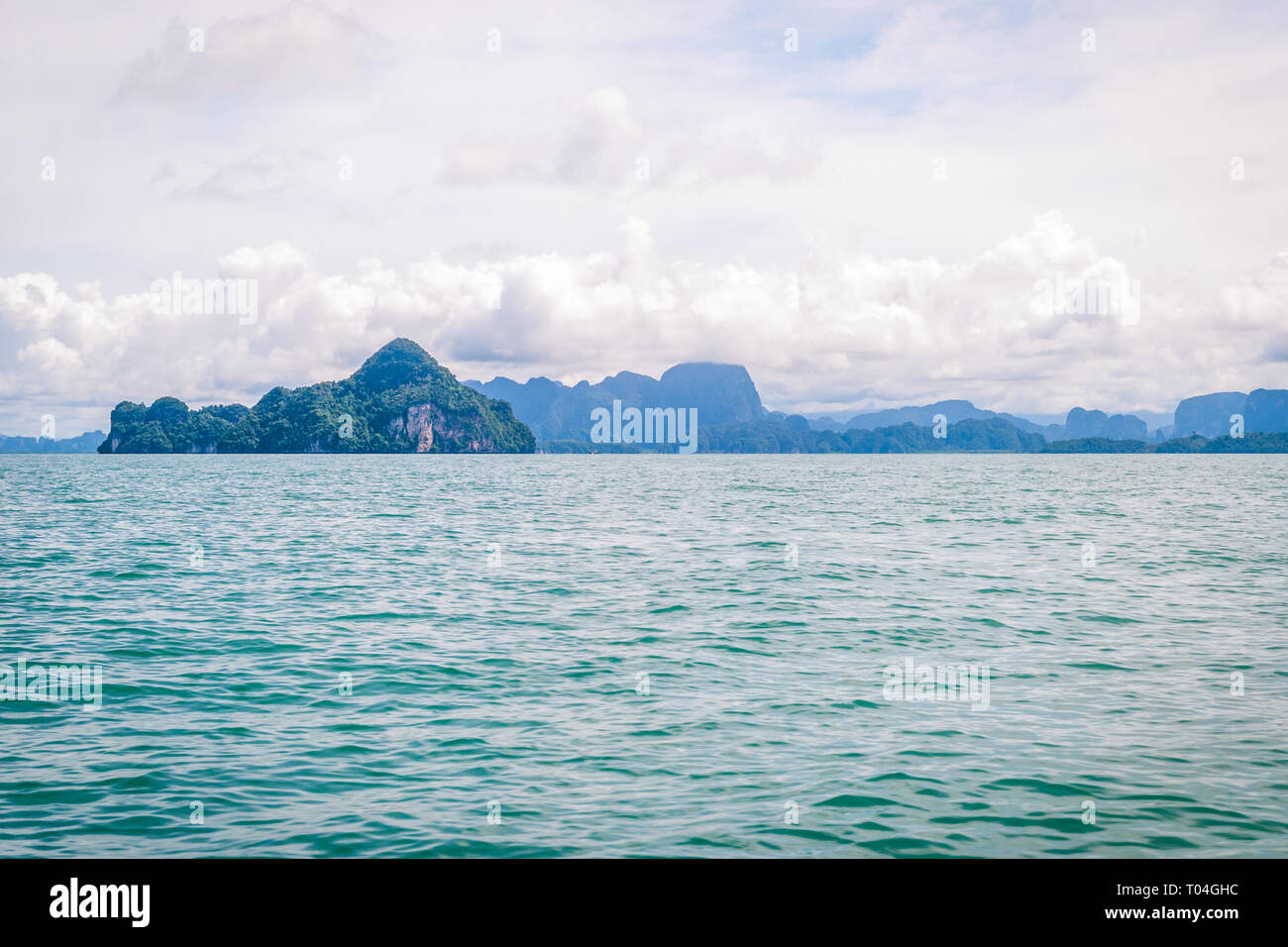 Scenic landscape of Krabi beach with islands, Thailand Stock Photo - Alamy