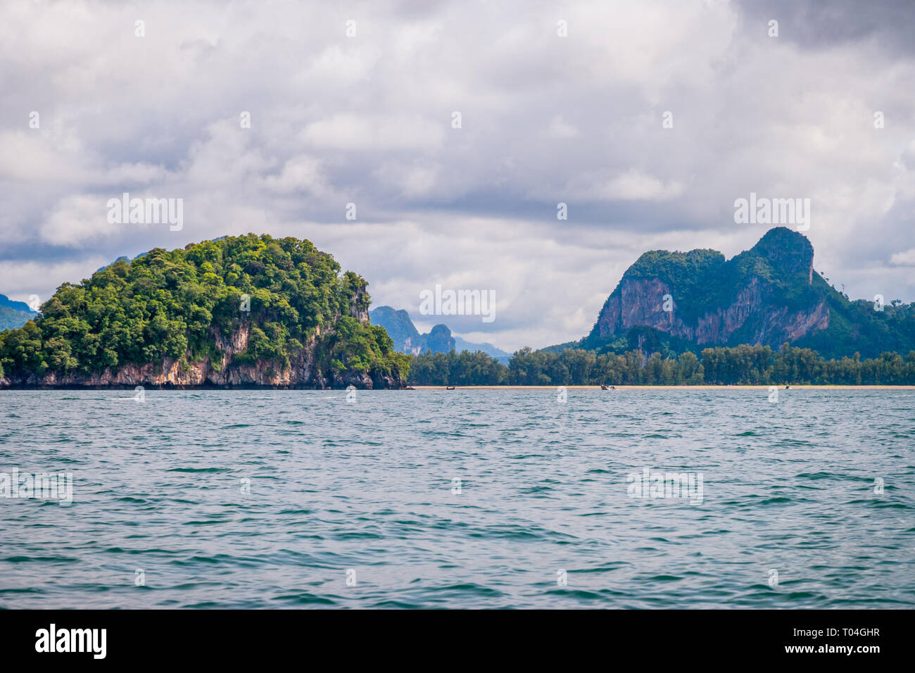 Scenic landscape of Krabi beach with islands, Thailand Stock Photo - Alamy
