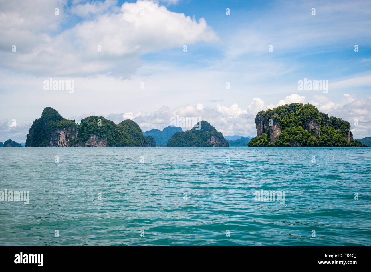 Scenic landscape of Krabi beach with islands, Thailand Stock Photo - Alamy