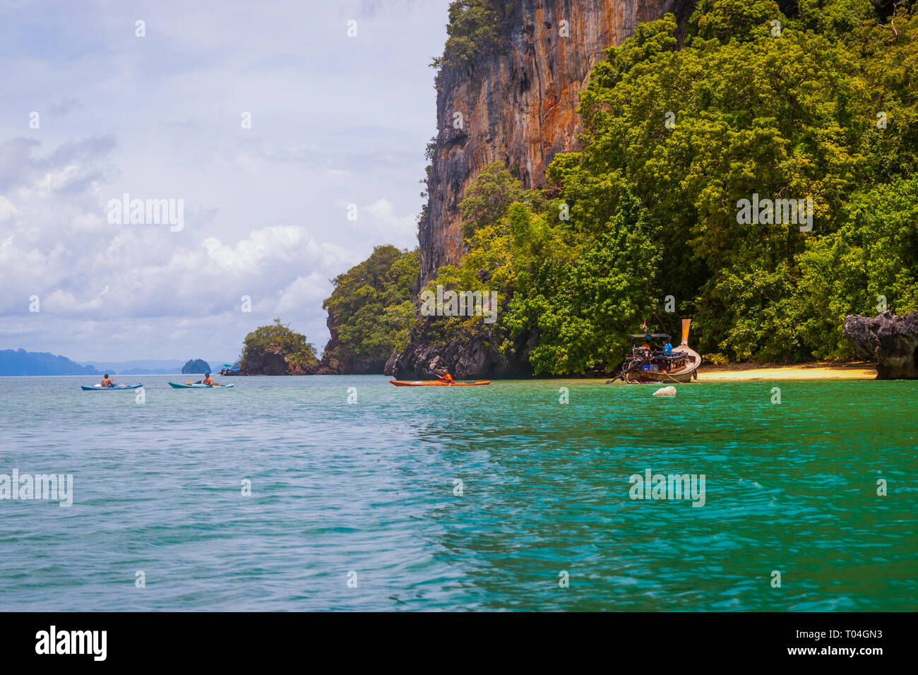 Scenic landscape of Krabi beach with islands, Thailand Stock Photo - Alamy