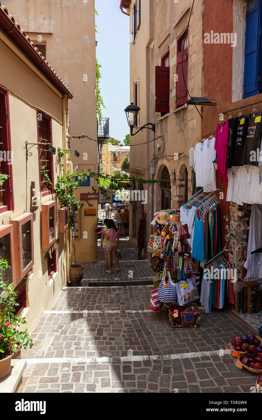 Chania street hi-res stock photography and images - Alamy