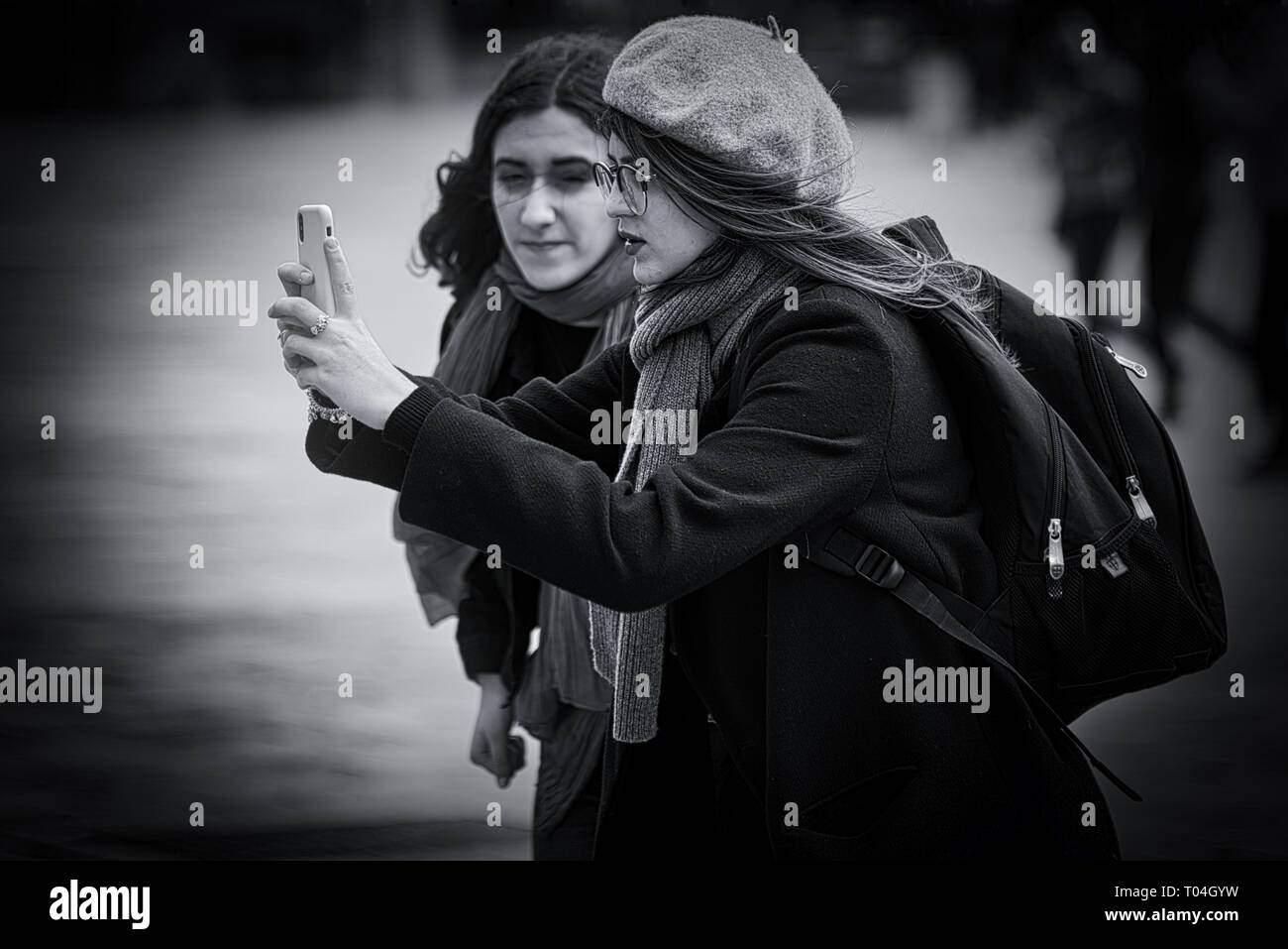 Street Portraits in Black and White Dramatic Stock Photo - Alamy
