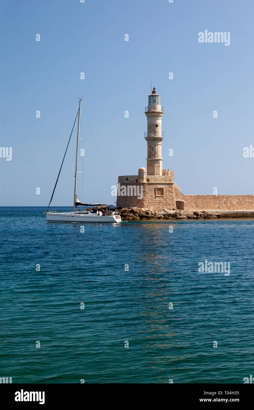 Lighthouse of chania hi-res stock photography and images - Alamy