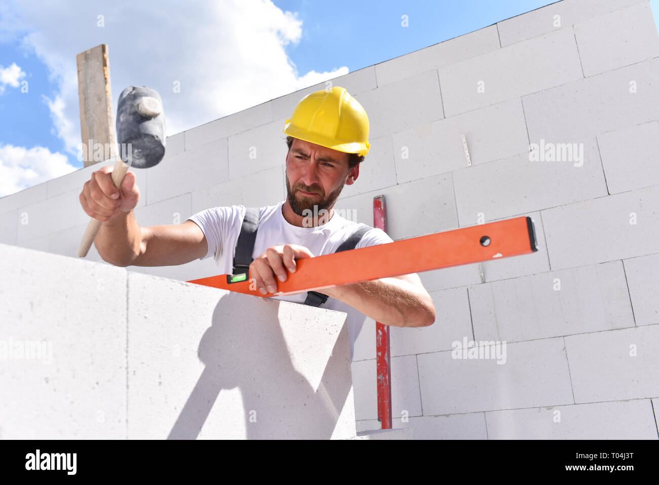 profession construction worker - work on a building site construction ...