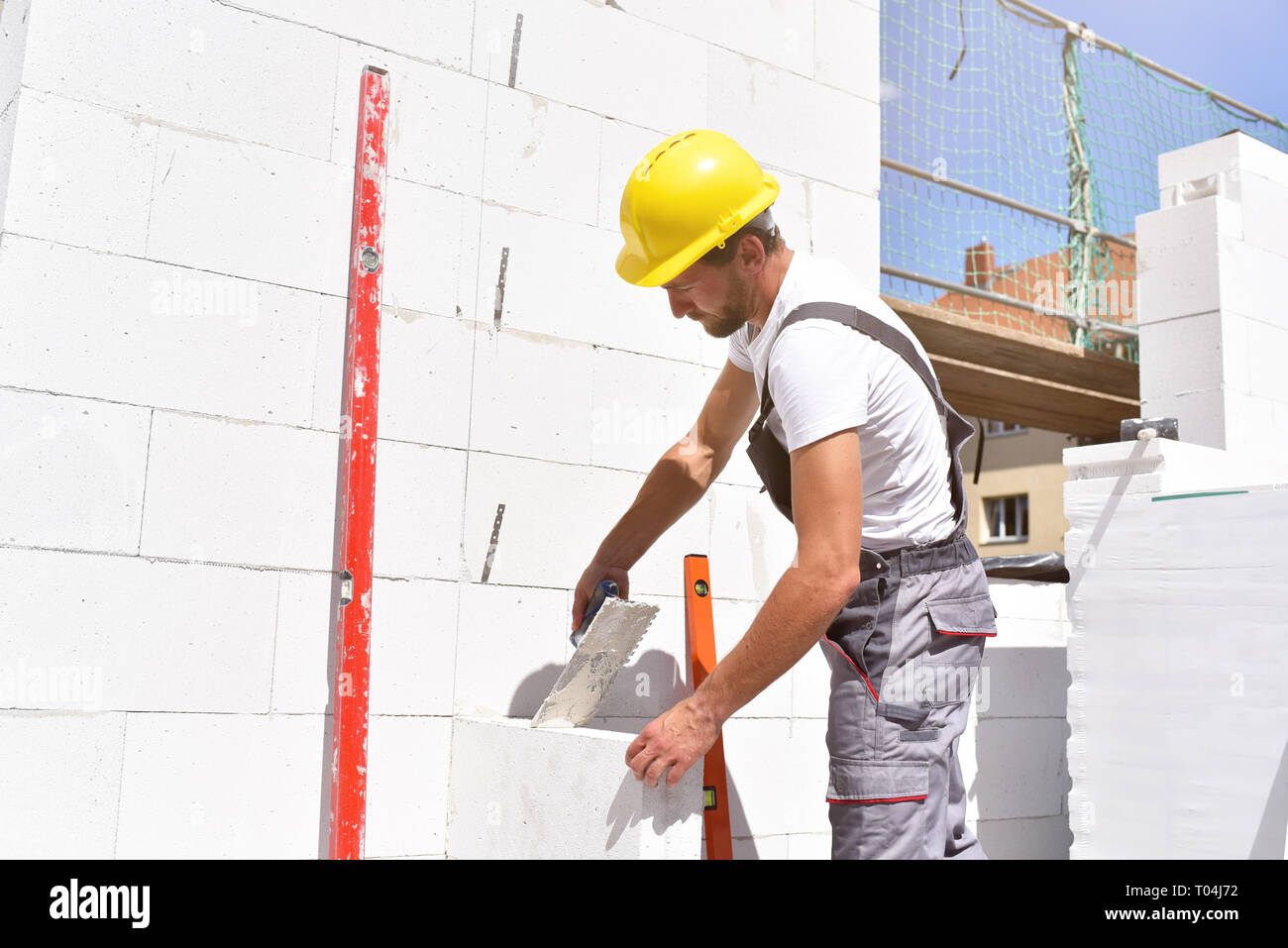 profession construction worker - work on a building site construction ...