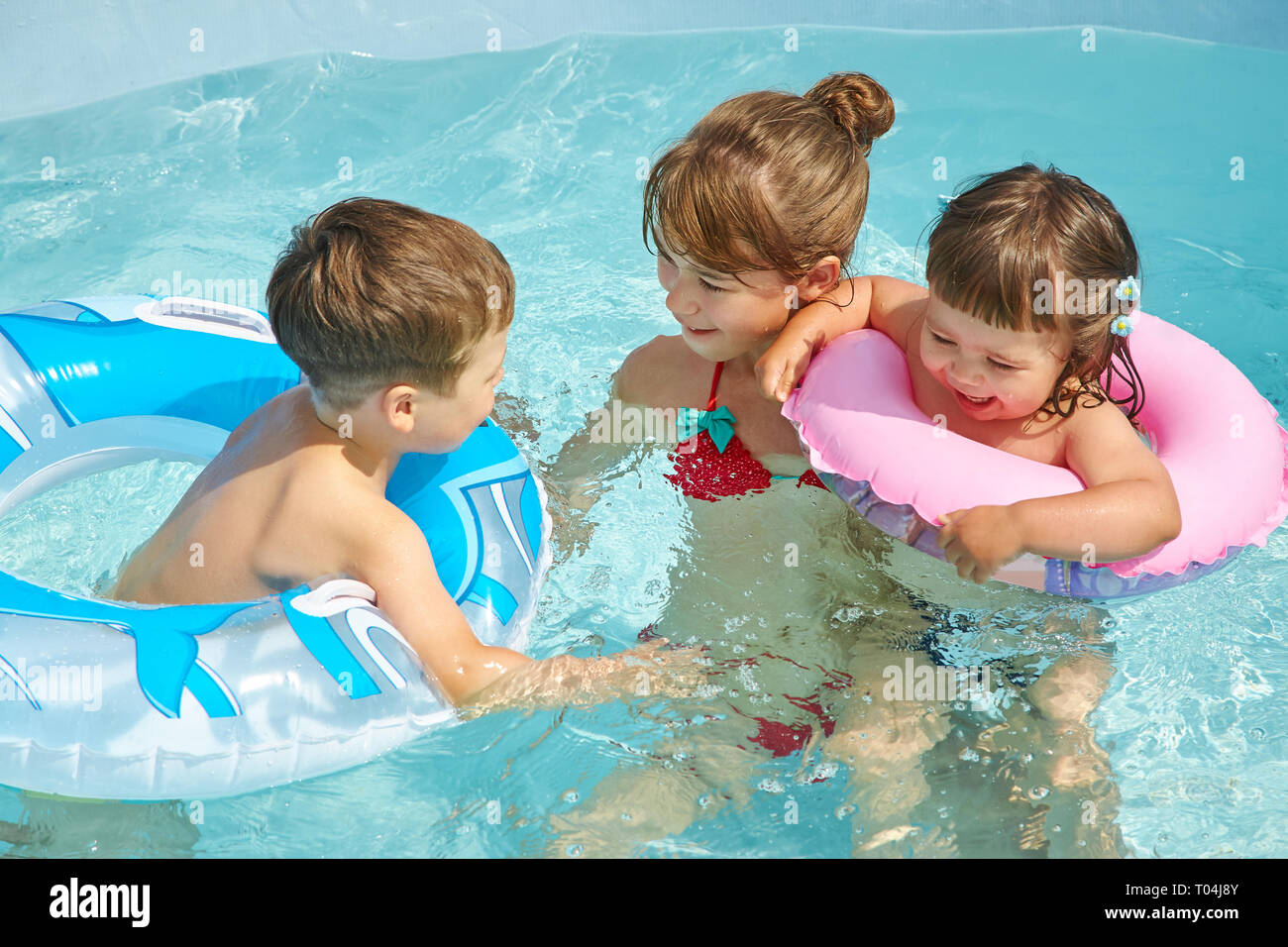 Children playing in inflatable hi-res stock photography and images - Alamy