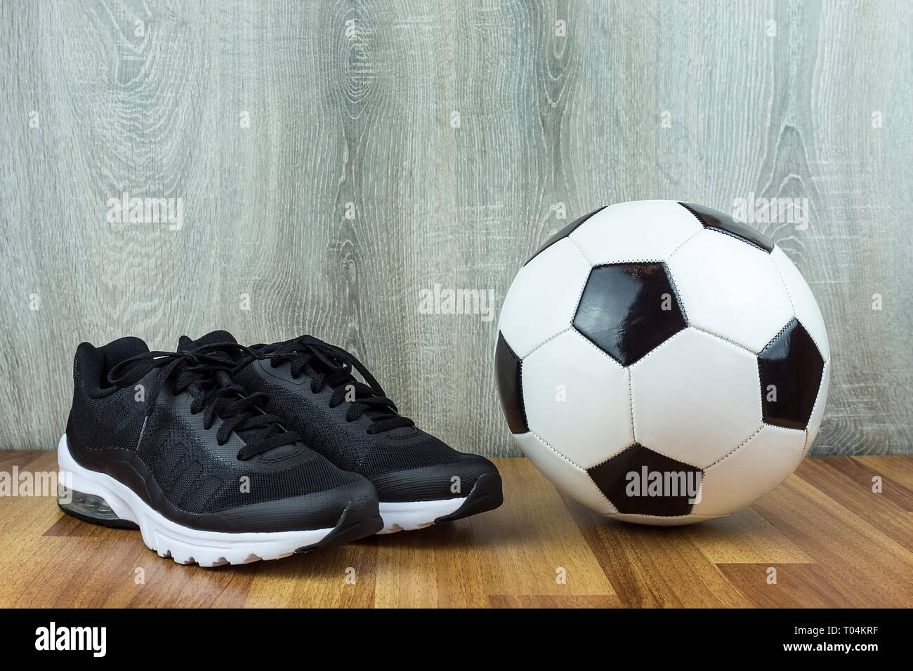 Vintage soccer boots ball hi-res stock photography and images - Alamy