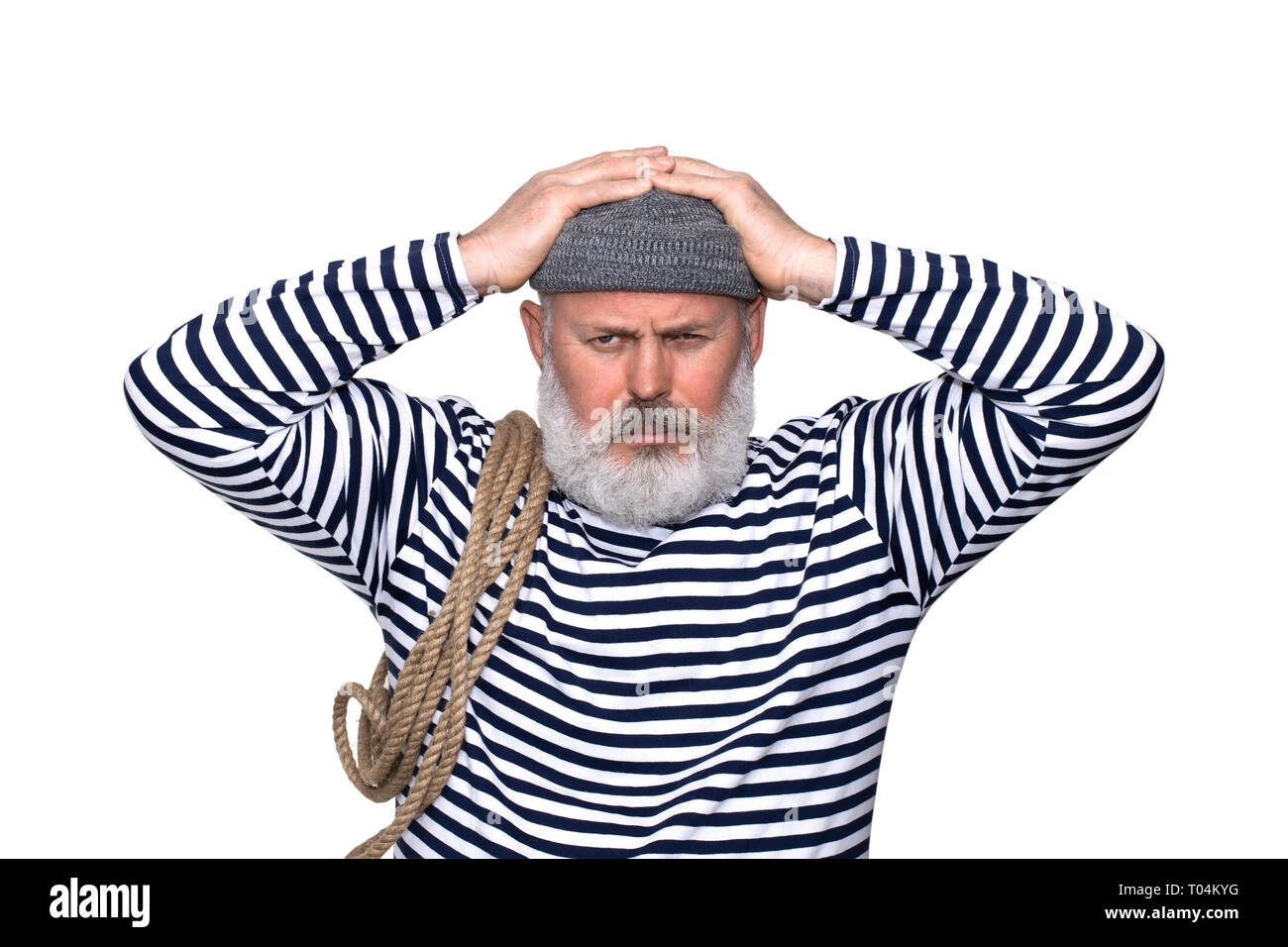 Hands rope isolated on white hi-res stock photography and images - Alamy