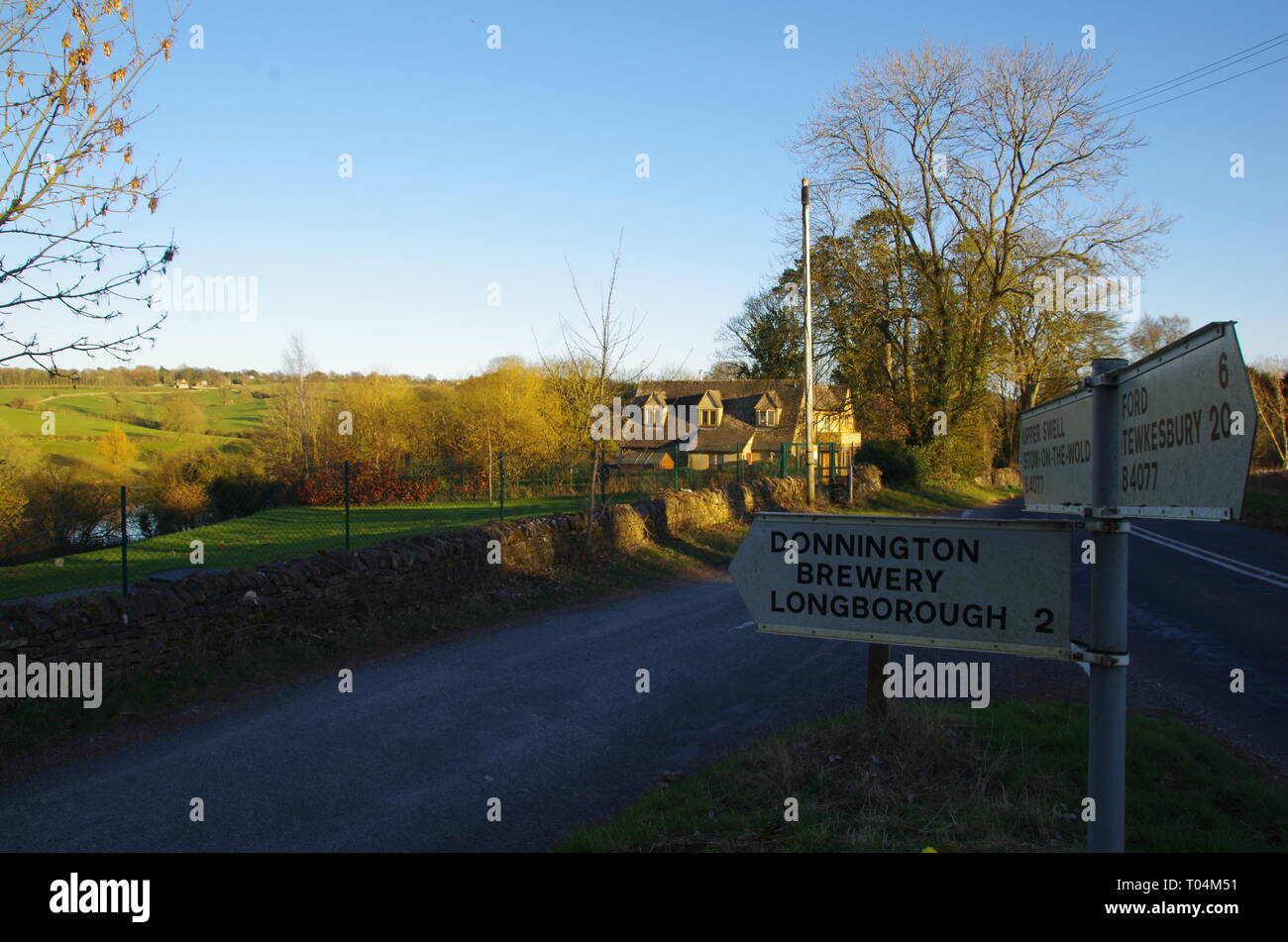 Lower Swell. he Donnington Way. Gloucestershire. Cotswolds. England. UK ...