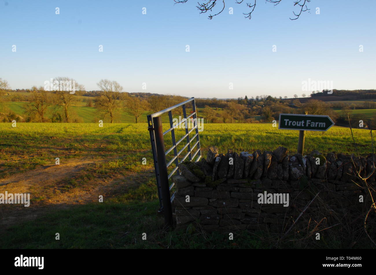 Lower Swell. he Donnington Way. Gloucestershire. Cotswolds. England. UK ...