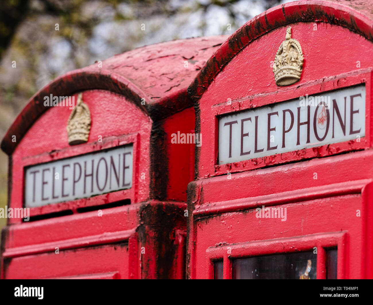 Red Phone Box Stock Photo - Alamy