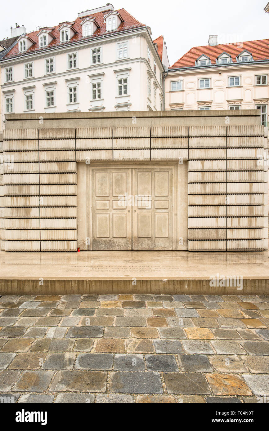 Judenplatz Holocaust Memorial, also known as The Nameless Library, in ...