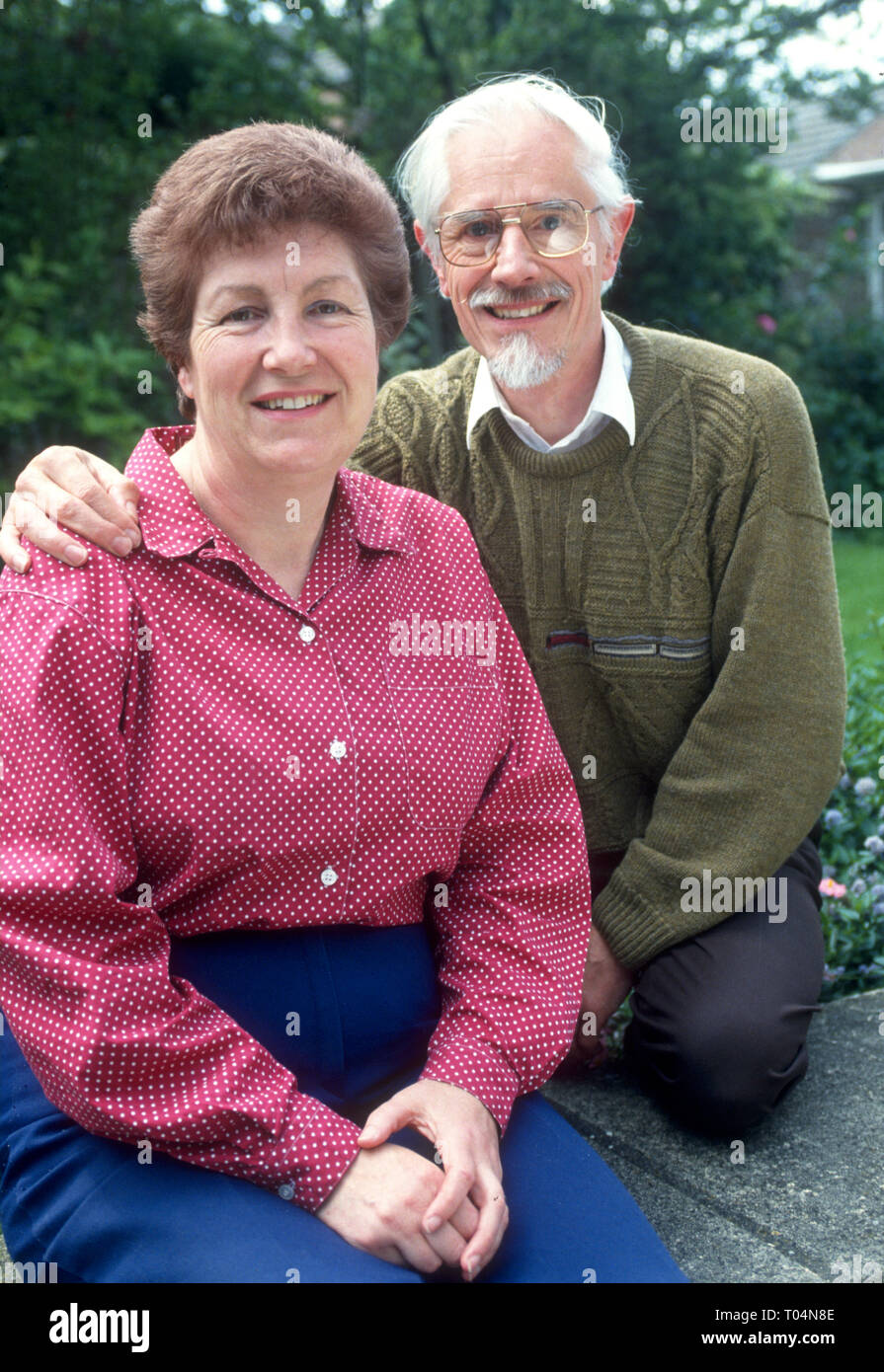 Christopher Awdry, son of W Awdry with wife Diana 1995 Stock Photo - Alamy