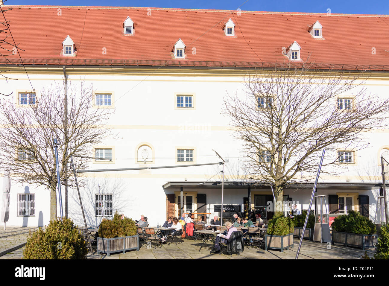 restaurant Stiftskeller at monastery Klosterneuburg Abbey Stock Photo ...