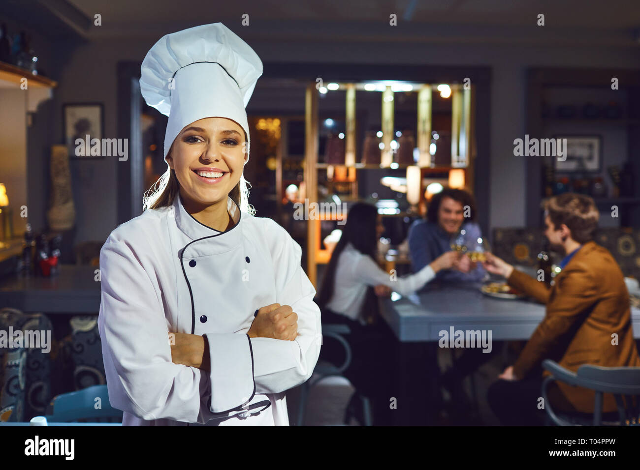 Woman chef uniform hi-res stock photography and images - Alamy