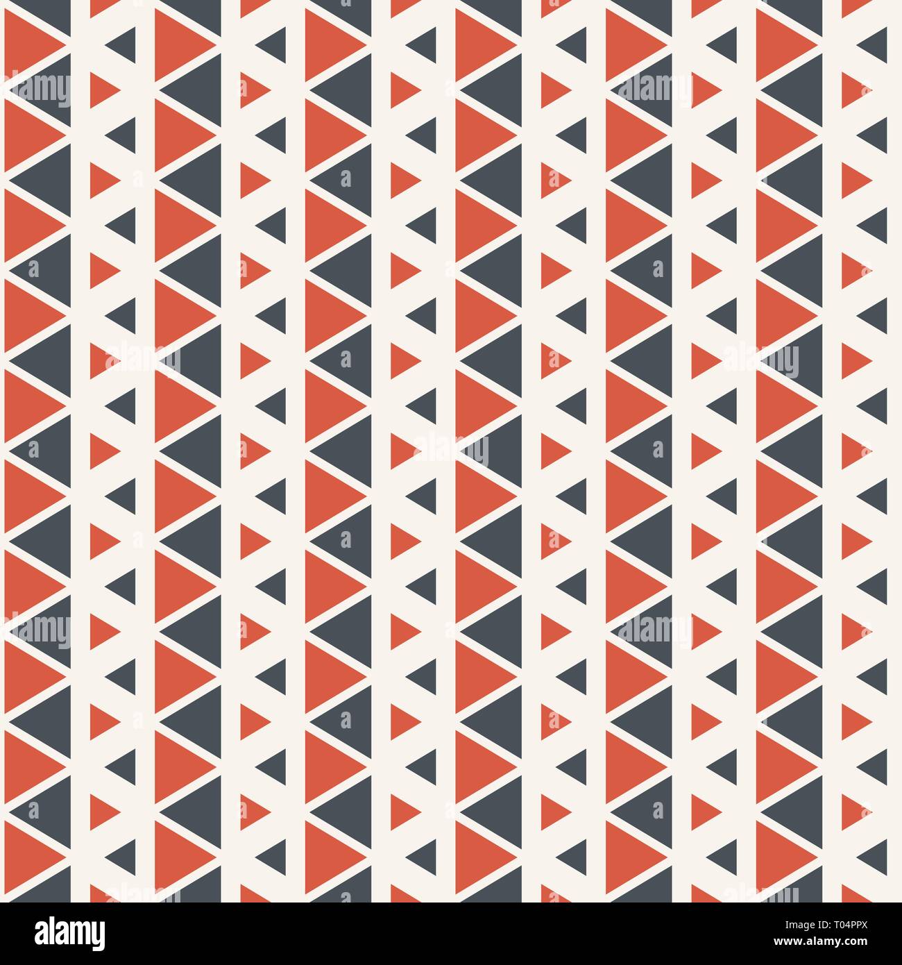 Abstract seamless pattern of triangles. Modern stylish texture. Repeating geometric triangle ...