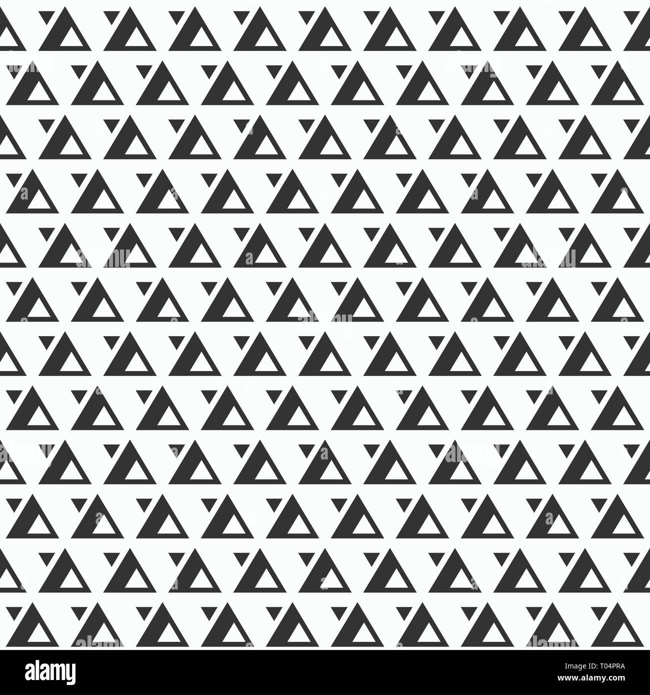 Abstract seamless pattern of triangles. Modern stylish texture. Repeating geometric triangle ...