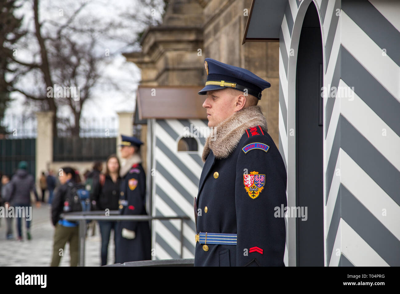 Royal Guard at Prague Castle Stock Photo - Alamy