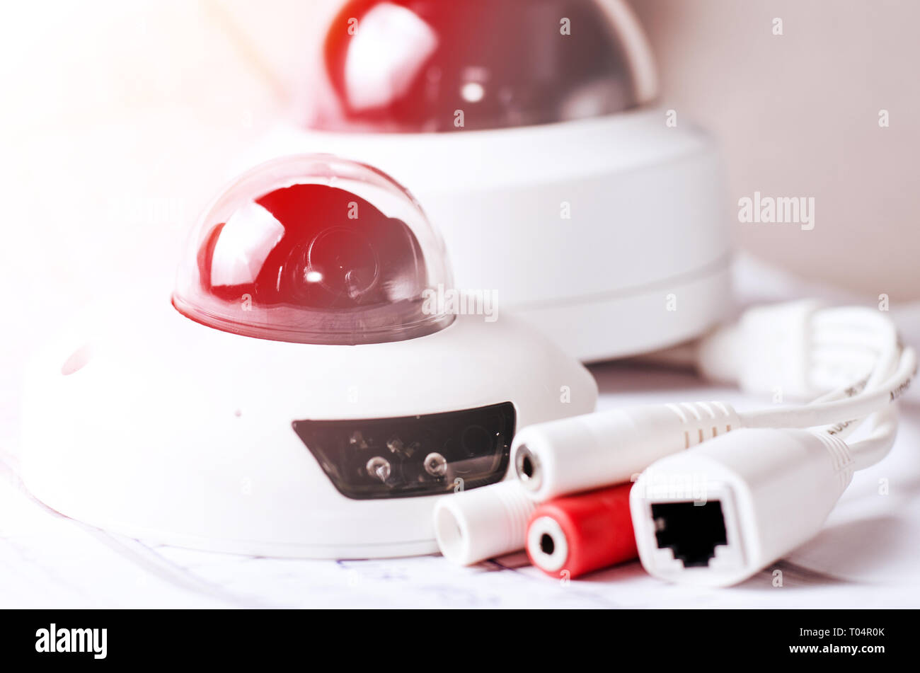 Cctv camera security system. Video securityt on a table. Good for ...