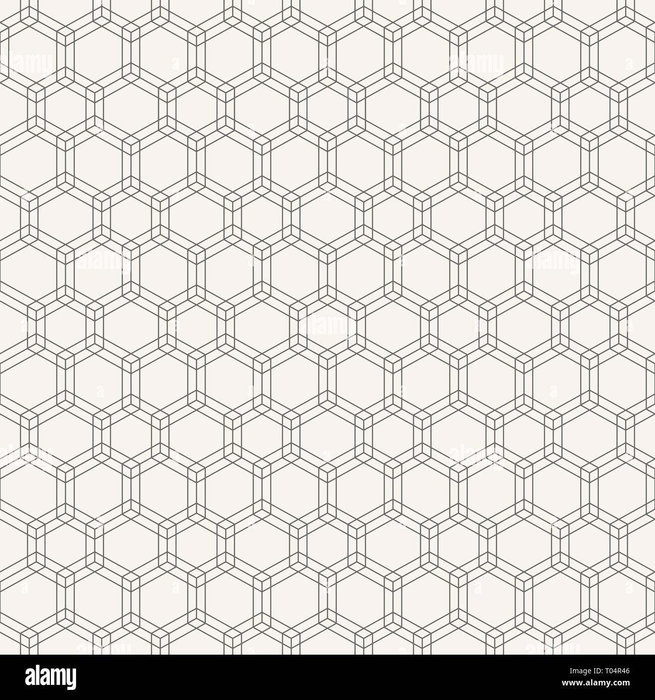 Abstract seamless pattern. Modern stylish texture of trellis. Repeating geometric hexagonal grid ...