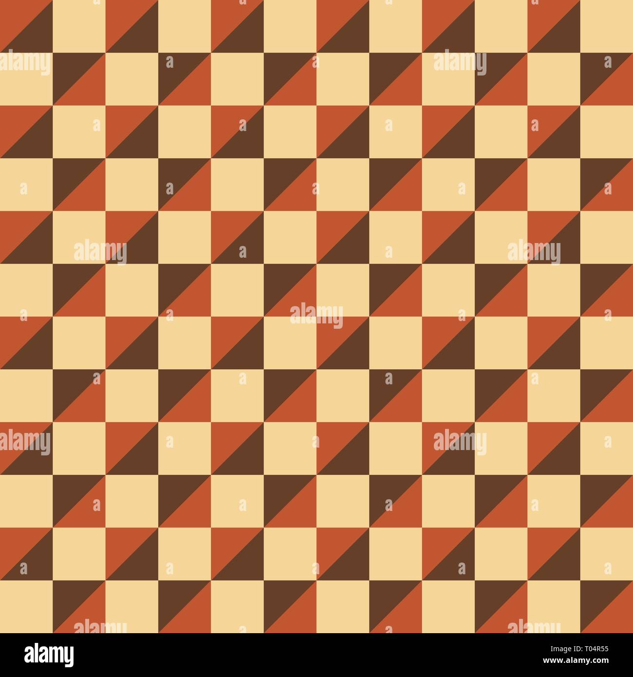 Abstract geometric seamless pattern of squares. Retro style. Repeating ...