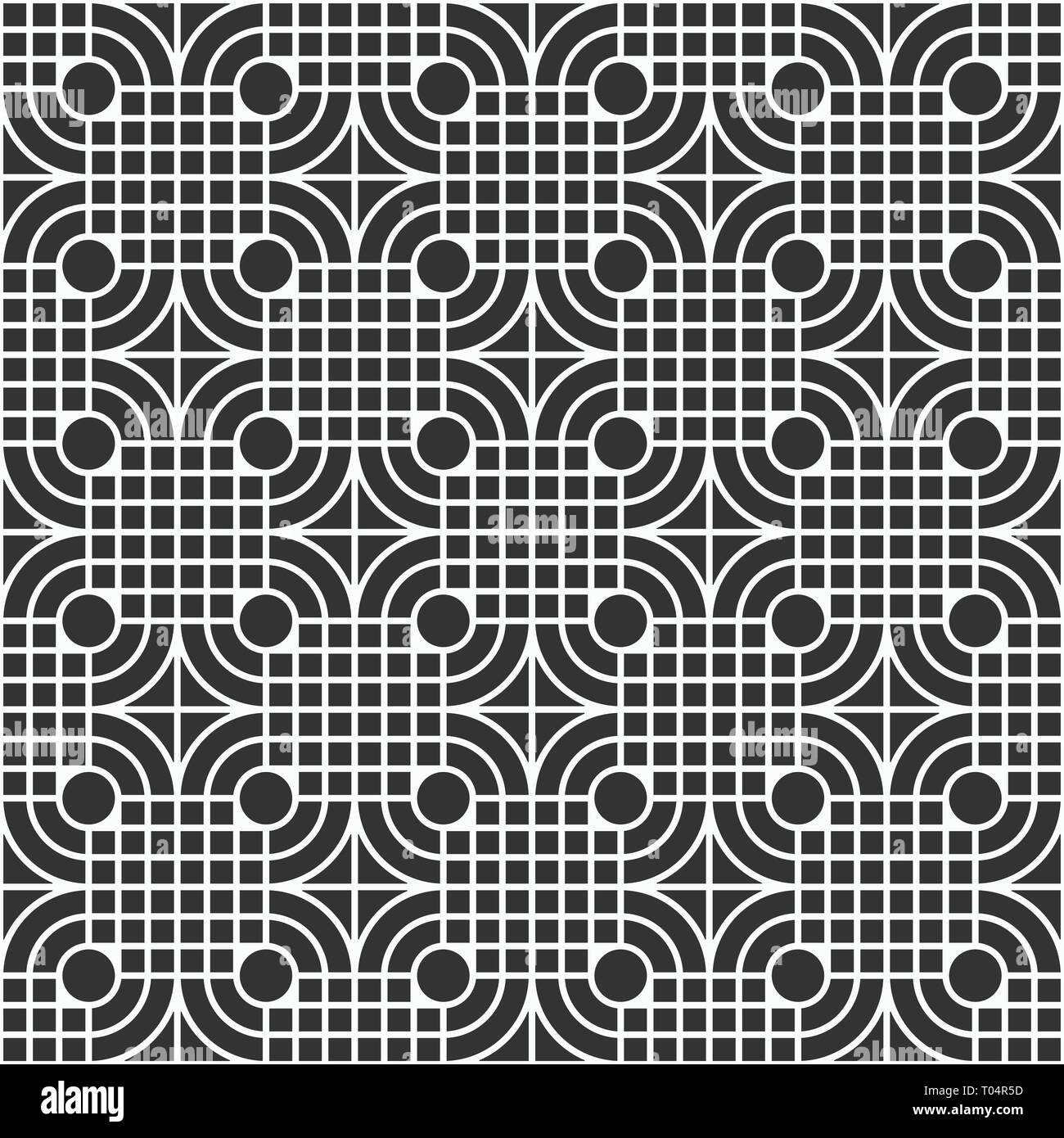 Abstract seamless pattern. Modern stylish texture. Regularly repeating geometric ornament of ...