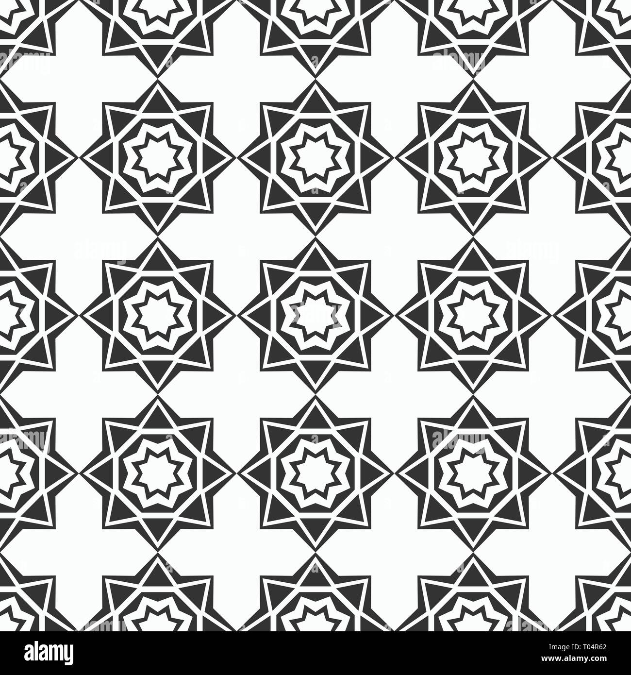 Oriental seamless pattern. Arabic style pattern. Repeating geometric ...